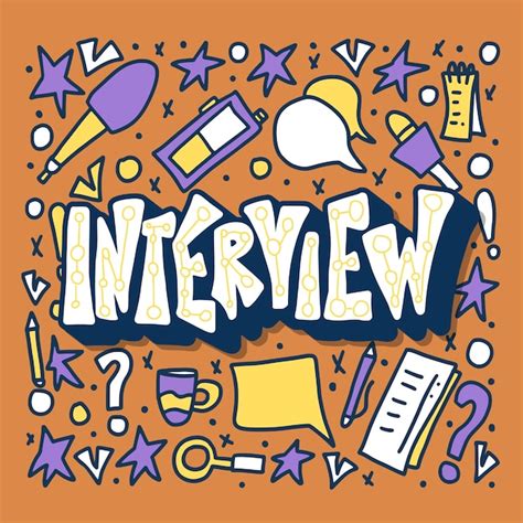 Premium Vector Interview Design Poster Vector Illustration