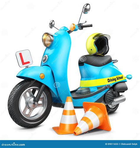 Classic Scooter Continuous One Line Art Classical Scooter Motorcycle Vector Illustration