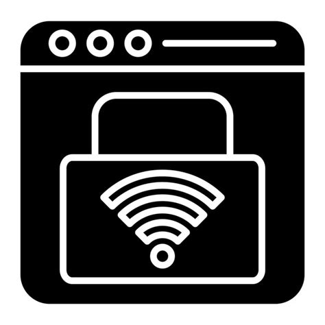 Premium Vector Smart Security Glyph Solid Black Illustration