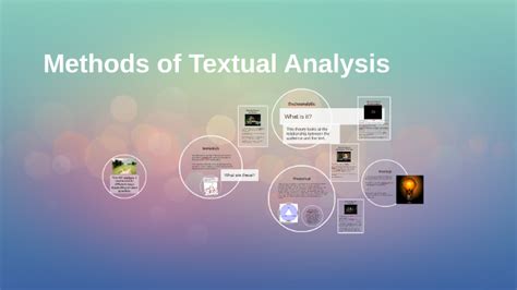 Methods Of Textual Analysis By Corrina Cooper On Prezi