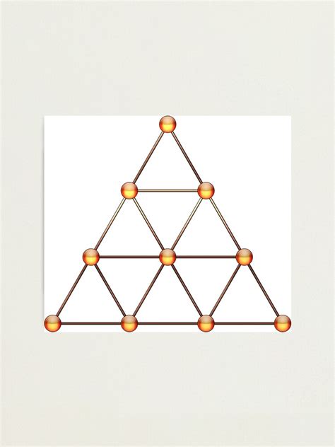 Tetraktys The Unit Of Four Pythagorean Symbol Photographic Print By Nitty Gritty Redbubble