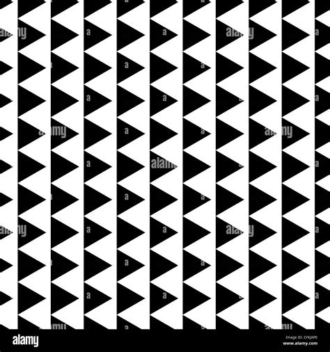 Abstract Modern Minimal Black And White Monochrome Geometry Vertical Triangle Zig Zag Grid