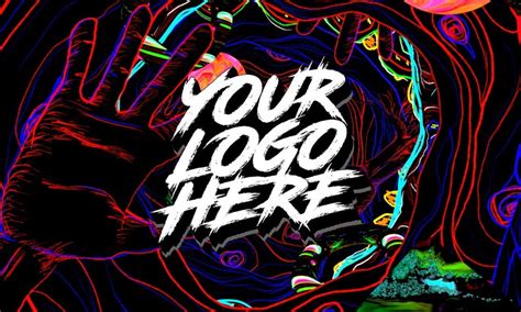 3 Minute Loop Dj Logo Dj Visuals Trippy Glitchy Animation Etsy