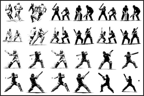 Vector Illustration Of Cricketer Isolated Icon Premium Ai Generated