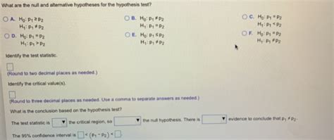 Solved Two Different Simple Random Samples Are Drawn From