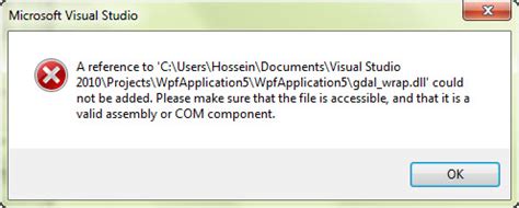 Exception While Using Gdal In C Stack Overflow