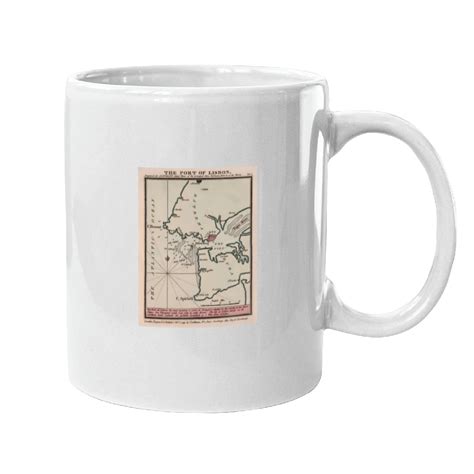 Port Of Libon Portugal Map 1799 Mugs Sold By Belterjdhilsona Sku 31515338 Printerval Uk
