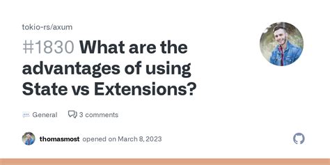 what are the advantages of using state vs extensions · tokio rs axum