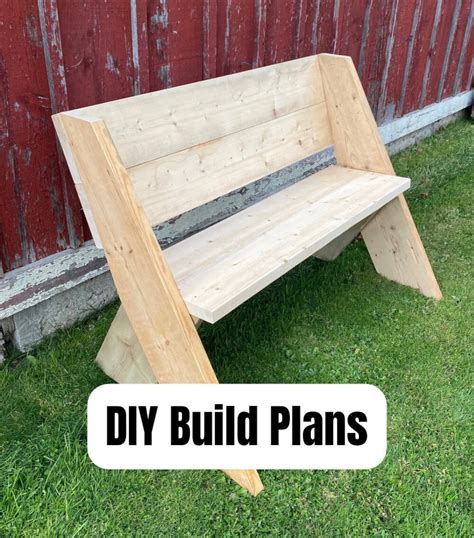 Outdoor Bench Build Plans Beginner Friendly Etsy