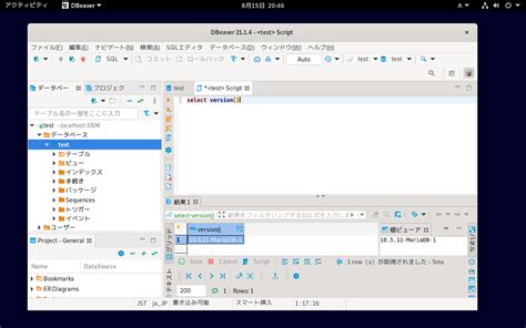 Serverあれこれ Debian 11bullseyeにmariadbとdbeaverをインストールする