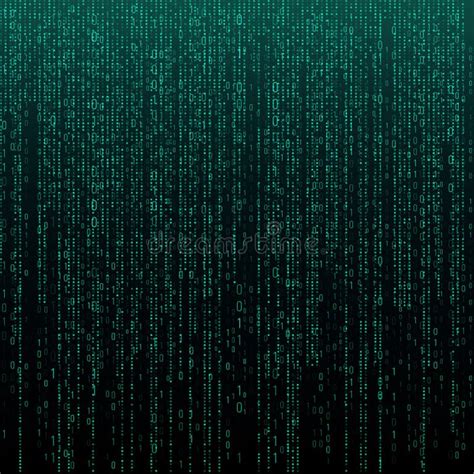Matrix Texture With Digits Binary Code Abstract Futuristic Cyberspace Background Data