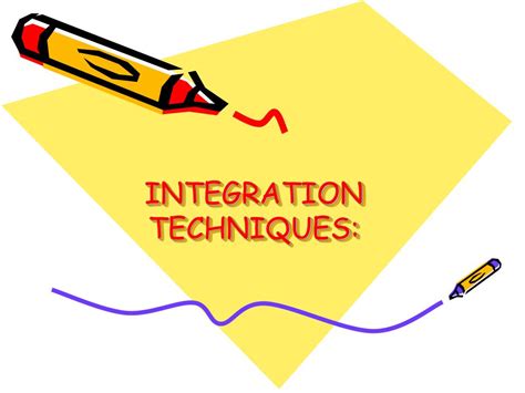 PPT INTEGRATION TECHNIQUES PowerPoint Presentation Free Download ID