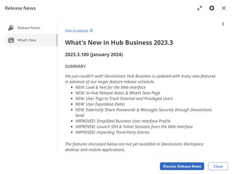 Whats New In Devolutions Hub 2023 3 100 Mid Release Devolutions Blog