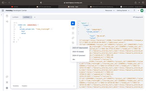 Time Tracking Log Via Api Monday Apps And Developers Monday Community Forum