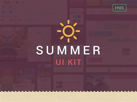 Summer UI Kit Free Free Templates Download By Sergey Azovskiy Psdinfo Psdinfo