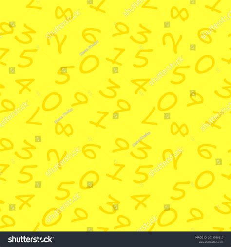 Mathematics Background Different Numbers Random Pattern Stock Vector