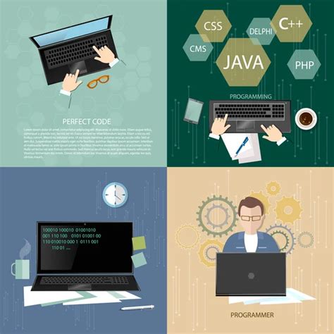 Group Of Programmers Developer Training — Stock Vector © Matriyoshka