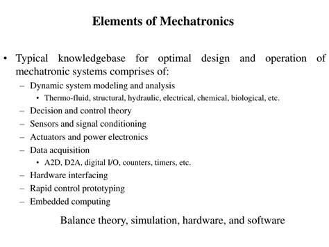 Ppt Intro To Mechatronics Powerpoint Presentation Free Download Id1277896 Ppt Intro To Mechatronics Powerpoint Presentation Free Download Id1277896