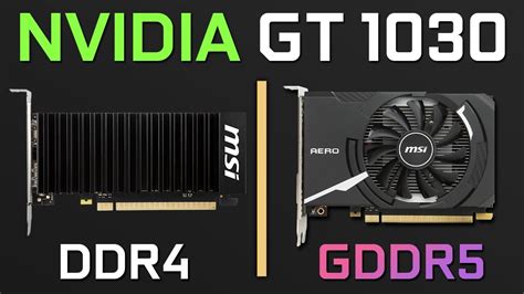 Gt 1030 Ddr4 Vs Gt 1030 Gddr5 Youtube