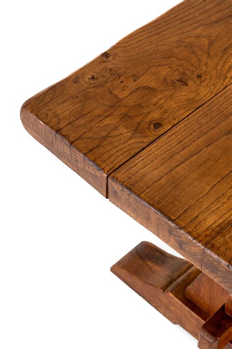 French Oak Monastery Table Pointers Antiques