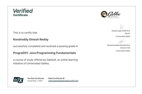 Dinesh Reddy On Linkedin Galileoxs Java Programming Fundamentals