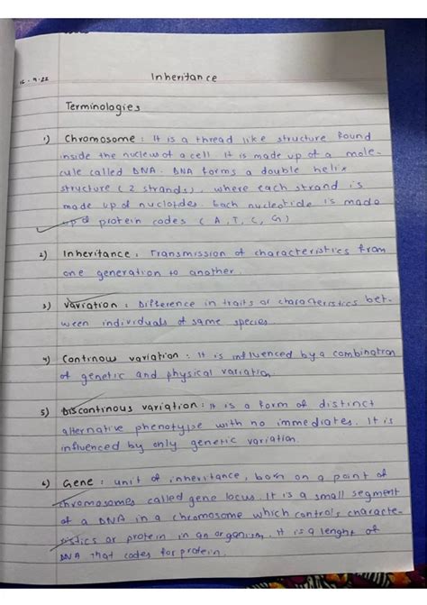 Olevel Igcse Biology Inheritance Biology Stuvia US