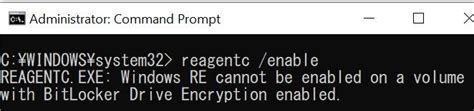 How To Enable Winre While Bitlocker Is On Microsoft Qanda