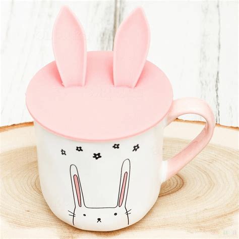 Кружка Заяц с силиконовой крышкой с ушами, символ 2023 года - купить ...