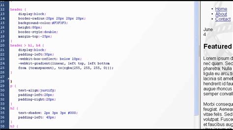 HTML And CSS Demo Website Using Dreamweaver CS Pt YouTube