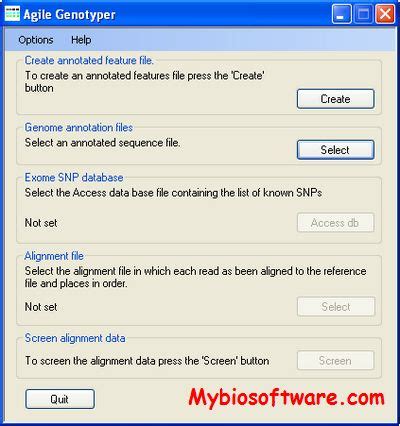 AgileGenotyper 20130204 SNP Genotyping File Data From SAM Files Containing Exome Sequence Data