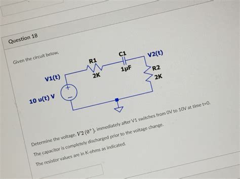 Solved Question Given The Circuit Below Determine The Chegg