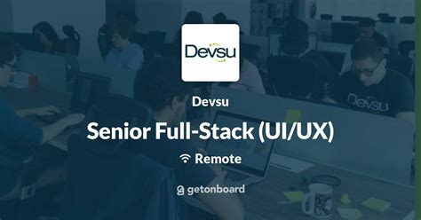 senior full stack ui ux at devsu remote work from home get on board