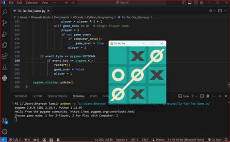 Bhavesh Tambi On Linkedin Python Pygame Developer Technohacks