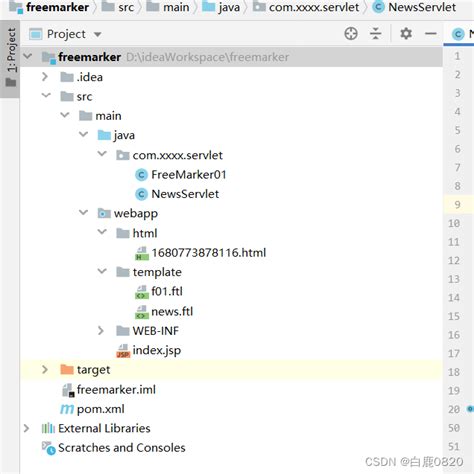 freemarker 页面静态化 实践 template t configuration gettemplate csdn博客