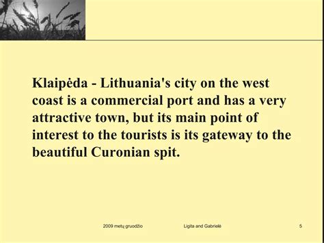 Lithunian Beach Ppt