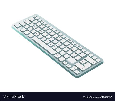 Modern Computer Keyboard Technology Icon Vector Image