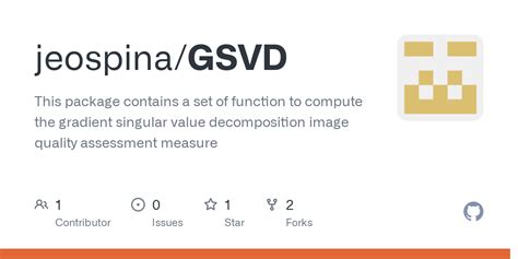 Github Jeospinagsvd This Package Contains A Set Of Function To