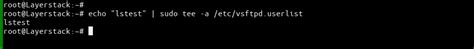 LayerStack Tutorials LayerStack How To Set Up Configure Secure VsFTPd On Linux Cloud Servers