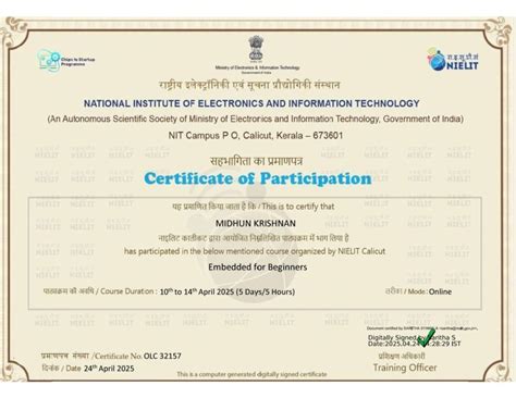 Embedded Embeddedsystem Nielit Ece Learning Midhun Krishnan