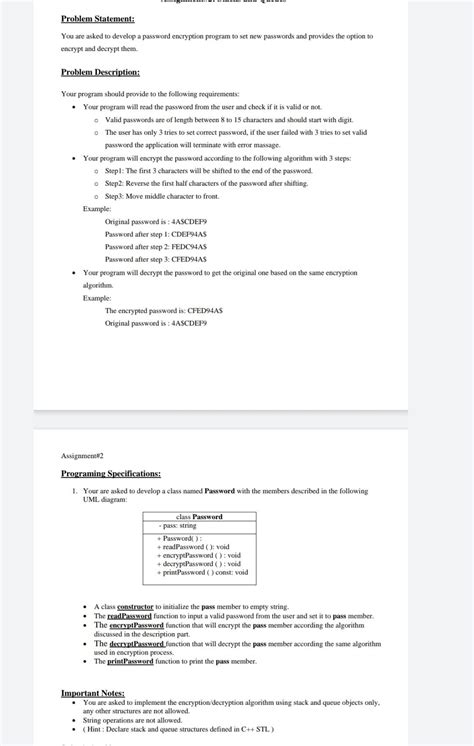 Solved Problem Statement You Are Asked To Develop A