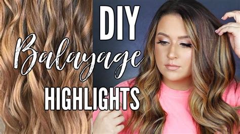 Diy Balayage Highlights At Home Hair Painting Tutorial Youtube