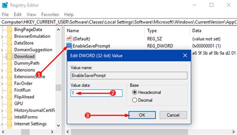 How To Enable And Disable Save Prompt On Microsoft Edge Download Windows 10