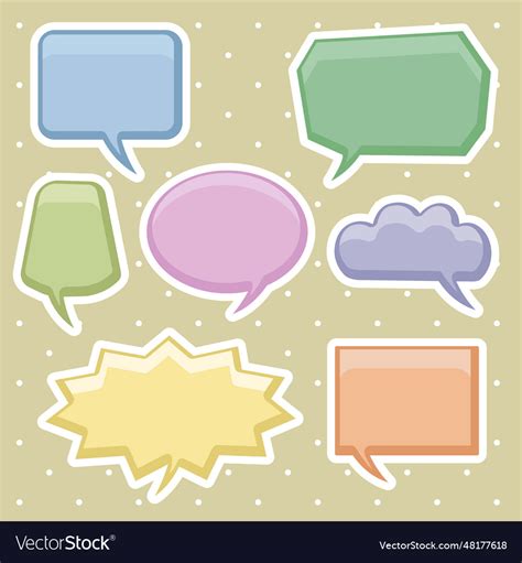 Abstract Speech Bubble Design Royalty Free Vector Image
