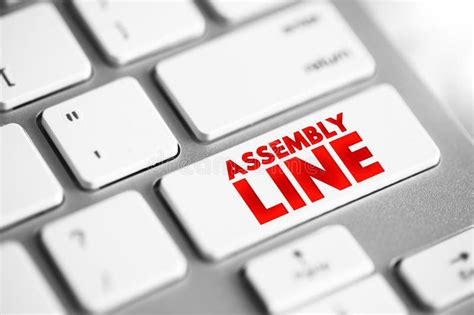 Assembly Line Is A Production Process That Breaks The Manufacture Of A