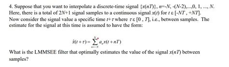 4 suppose that you want to interpolate a
