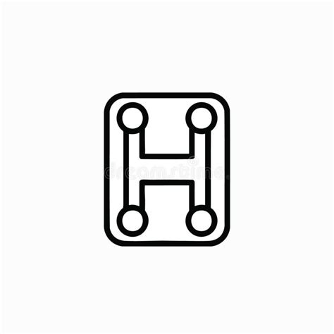 Schematic Representation Of A Manual Car Gear Shift Pattern With An H