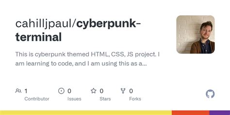 Github Cahilljpaul Cyberpunk Terminal This Is Cyberpunk Themed Html Css Js Project I Am