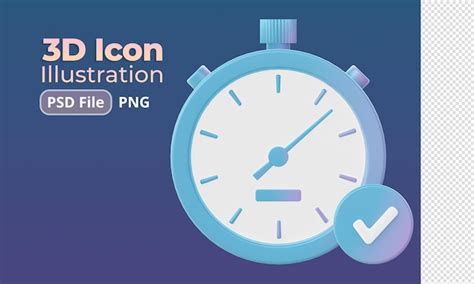 Premium Psd 3d Render Of Gradient Stopwatch Time Illustration Icons For Ui Ux Web Mobile Apps Ads