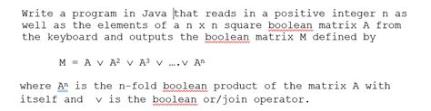Write A Program In Java That Reads In A Positive