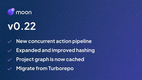 moon v0 22 new pipeline hashing and caching with turborepo